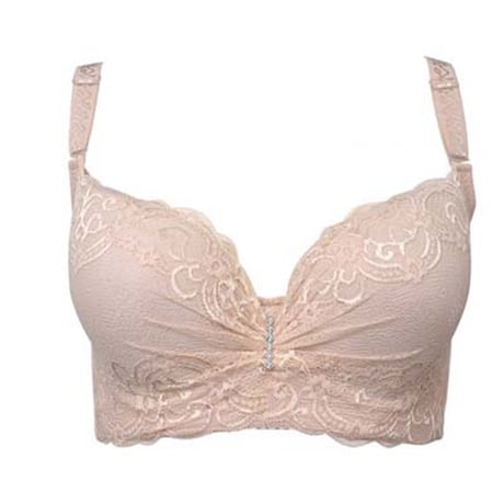 UK Women C D Cup Saxy Lace Push Up Bra Plus Size Wired Convertible ...