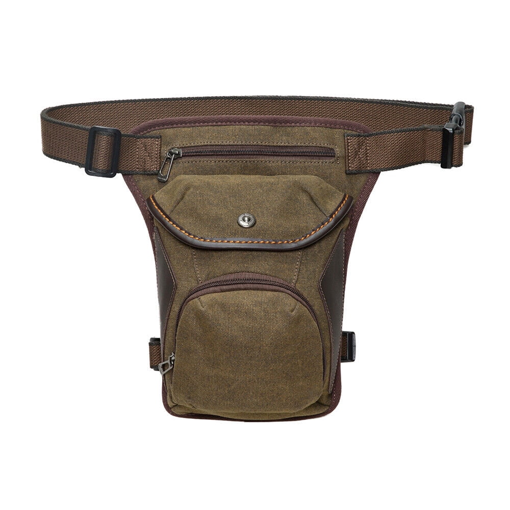 KAUKKO Vintage Canvas Leg Bag for Men Women Perfect for Cycling ...