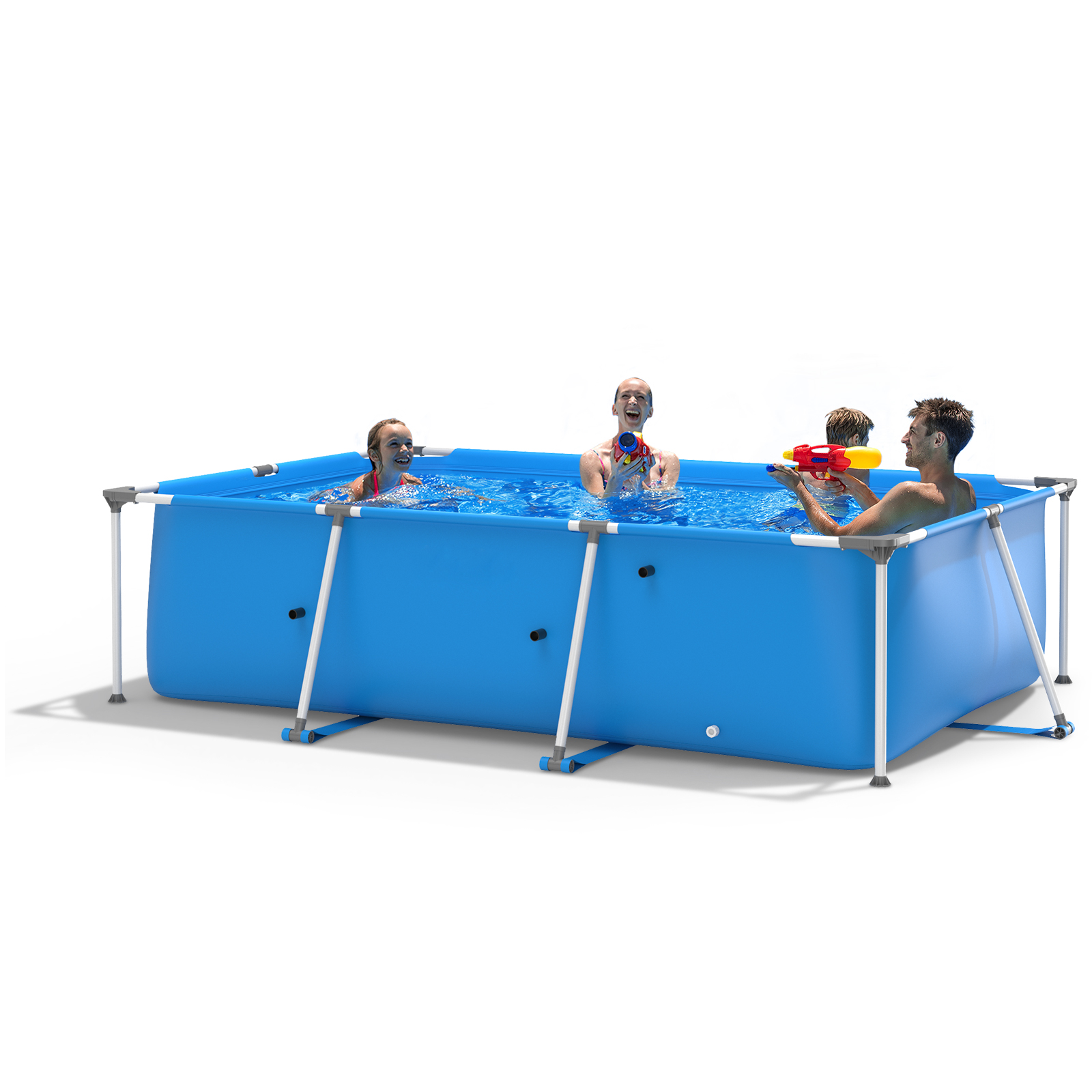 Infans Above Ground Swimming Pool Rectangular Frame Above Ground Pool ...