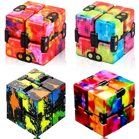 2 Pack IGUOHAO Fidget Toys, Galaxy Fidget Cube Stress and Anxiety ...