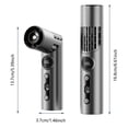 2 In 1 Rotating Fan Portable Handheld With Light Digital Display ...