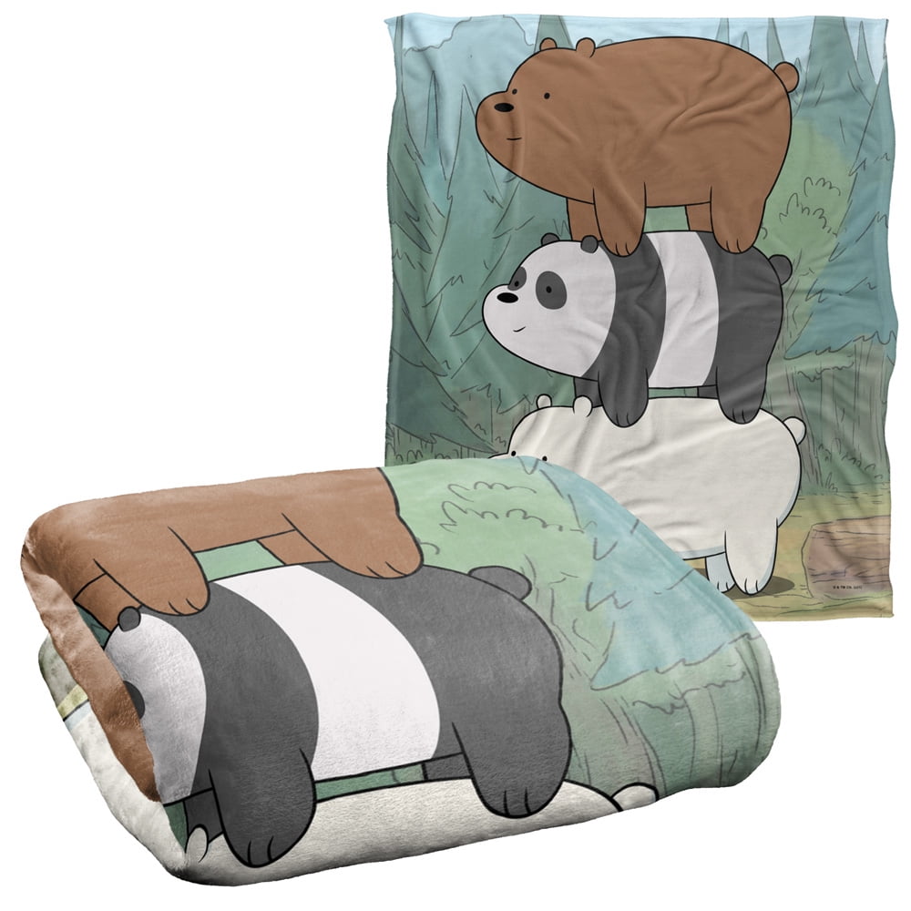 We Bare Bears Bear Stack Officially Licensed Silky Touch Super Soft ...
