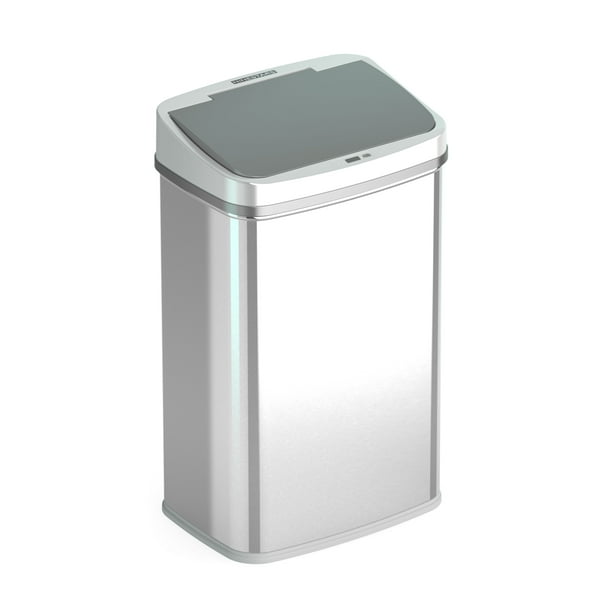 Nine Stars 13.2 Gallon Trash Can, Touchless Kitchen Trash Can ...