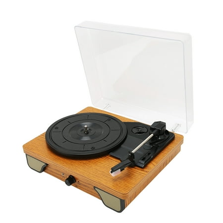 Vintage Turntable Phonograph, 3 Speed Record Player Stable Portable 10m ...