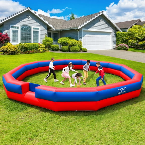 Wellcomer 16FT Inflatable Gaga Ball Pit Arena, Portable Court with ...