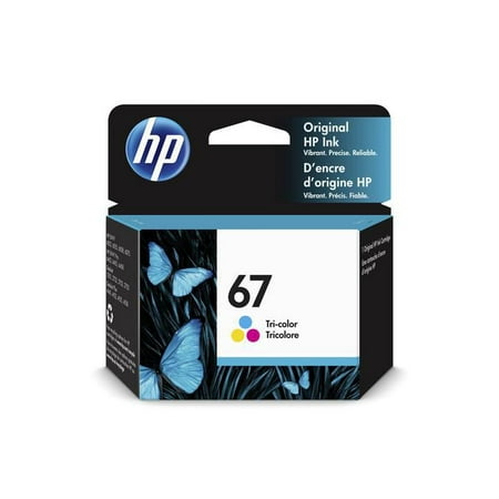 HP 67 Tri-color Original Ink Cartridge (3YM55AN), Average Yield: 100 ...