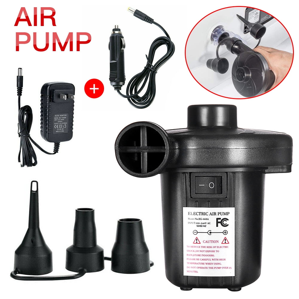 Electric Portable Inflatable Pump, Quick Air Filling Compressor With 3 ...