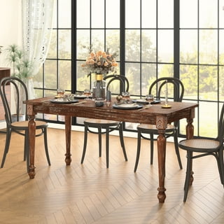Hutchins Washed Espresso Wood Dining Table - Walmart.com