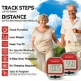 Pingko Portable Pedometer, Step Tracker, Distance Counter, Calorie ...