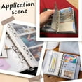 12Pcs PVC Binder Pages Sleeve Page Protectors Rectangle Clear 180x108x0 ...