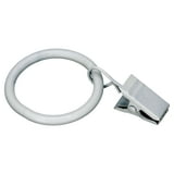 Mainstays Metal Curtain Clip Rings White, Set of Seven - Walmart.com
