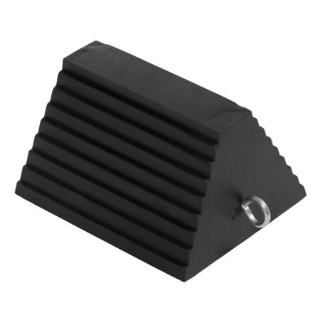 Vestil RWC-8 Molded Rubber Wheel Chock with Eyebolt, 7-3/4" Width, 5-3/ ...