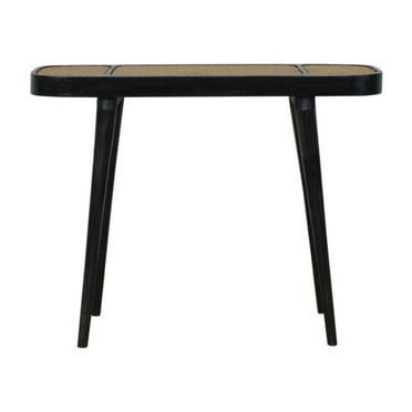 Cordero Contemporary Glass Top Sofa Console Table, Black - Walmart.com