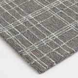 Better Homes & Gardens Grey Plaid Wool Indoor Area Rug, 5x7 - Walmart.com