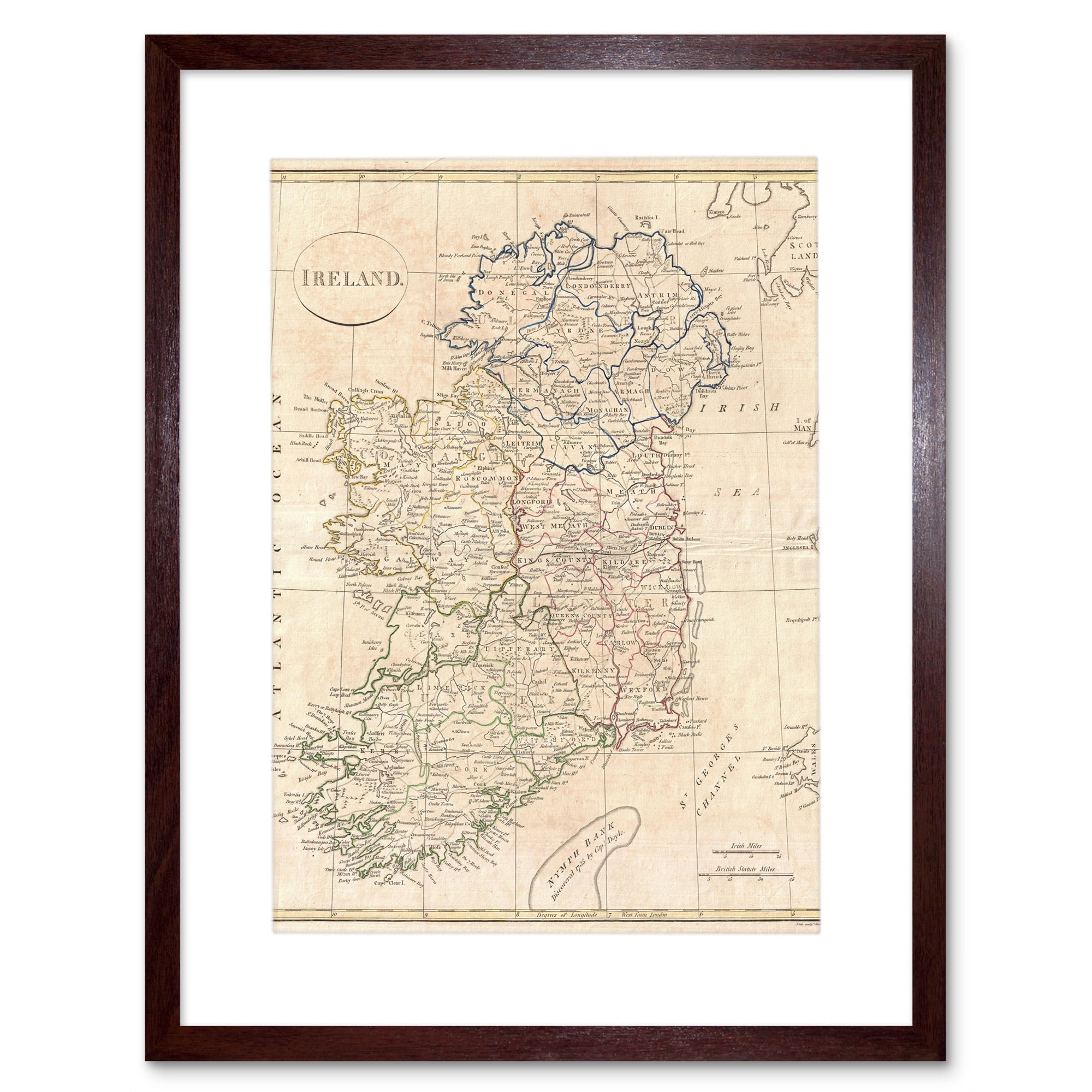 Vintage 1799 Clement Cruttwell Ireland Ulster Connaught Leinster ...