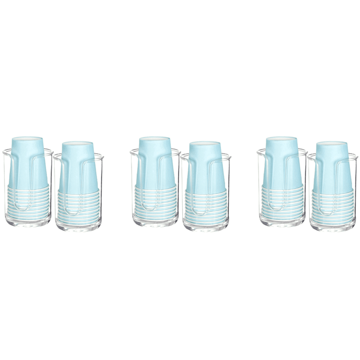 Click here for Unbranded 6x Acrylic Bathroom Cup Dispenser Holder... prices