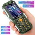 YEEMI Q8 GSM 2G Rugged Phone Big Battery Dual Flashlight 2.4inches HD Screen Dual SIM Mobile ...