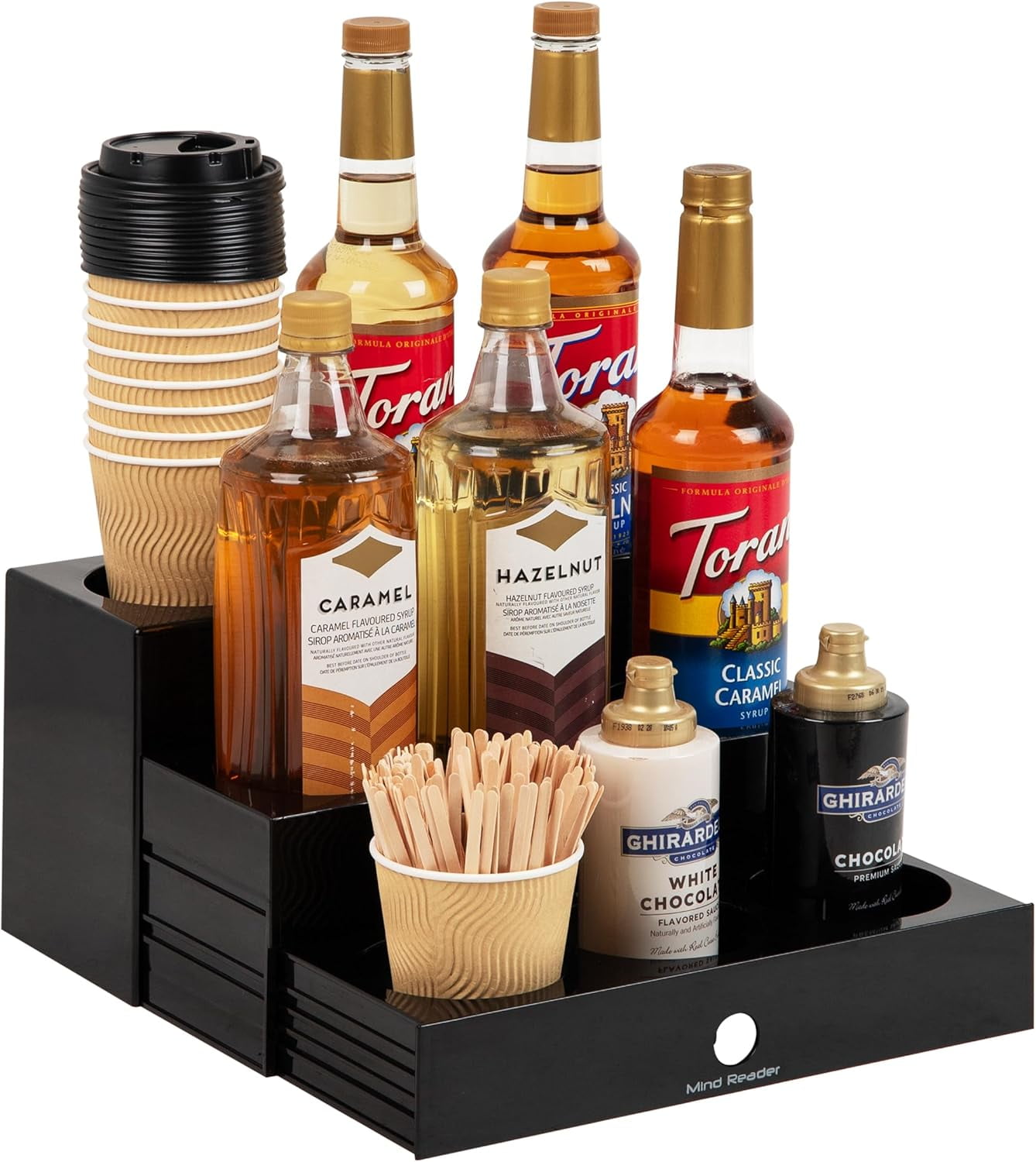 Mind Reader Coffee Syrup Station, Coffee Bar Accessories, Countertop ...