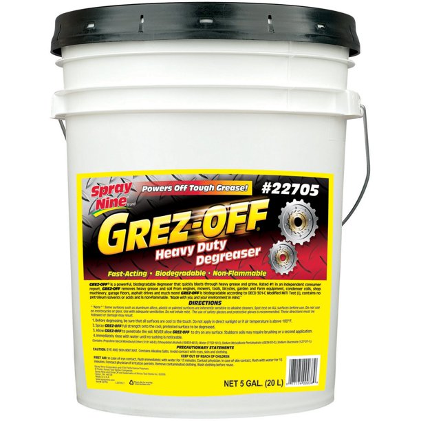 Spray Nine 22705 Grez-Off Heavy Duty Degreaser - 5 Gallon - Walmart.ca