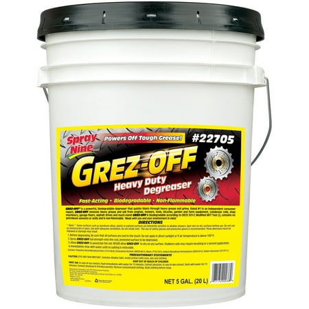 Spray Nine 22705 Grez-Off Heavy Duty Degreaser - 5 Gallon - Walmart.ca