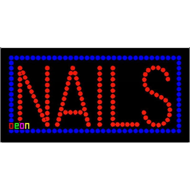 24"x12" Animated Neon By Deon 24"x12" Animated Neon By Deon Nails LED ...