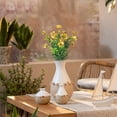 Artificial Wildflower Bouquet 15.7 Inch Single Stem Faux Plastic Flower ...