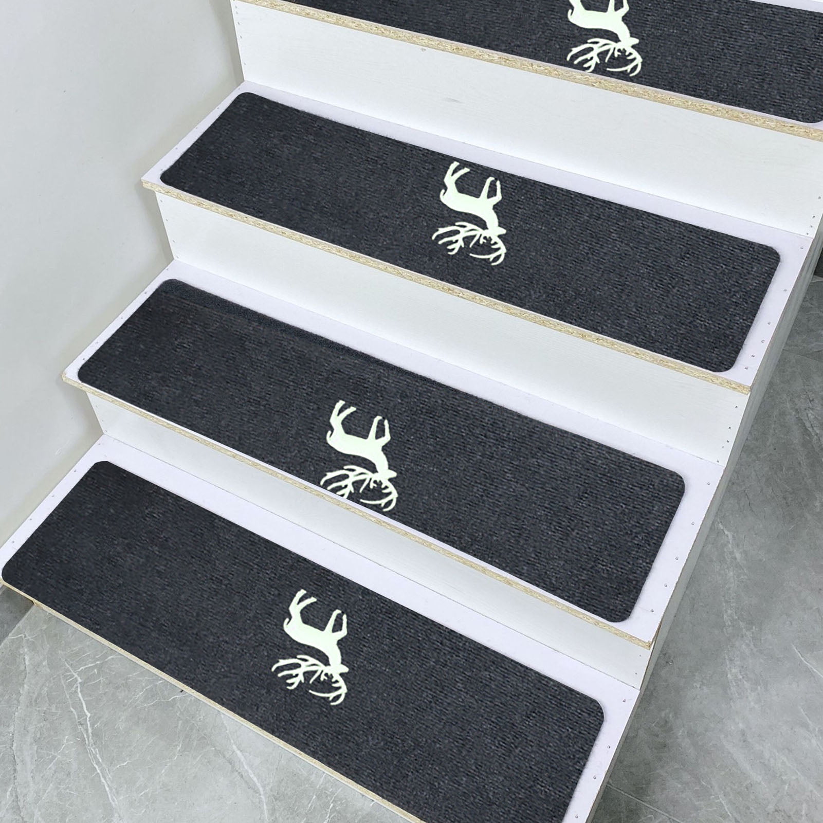 UDIYO Stair Treads Stair Step Mat, Easy to Install Runner Rugs ...