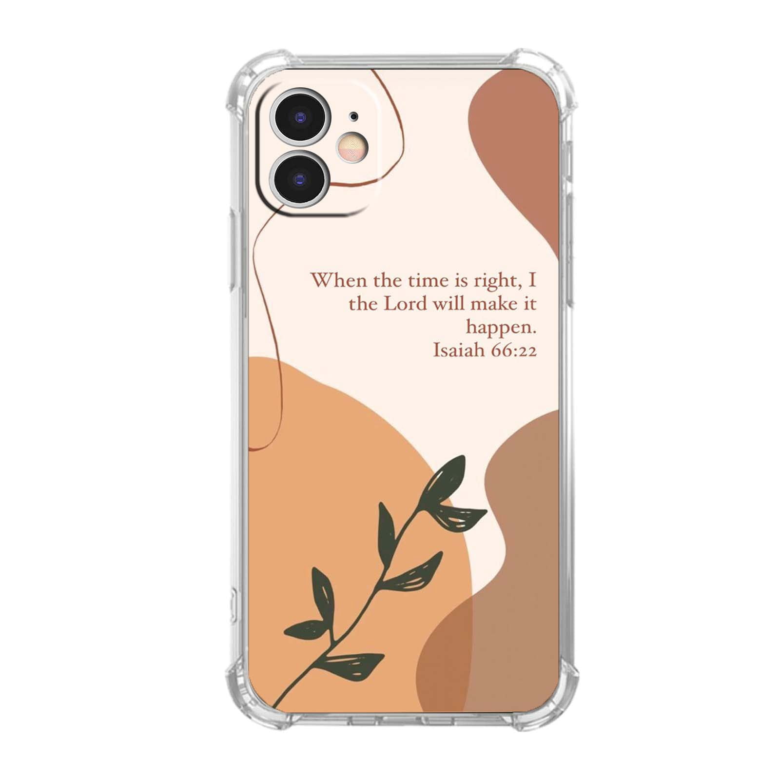 Isaiah 66:22 Case for iPhone 12,Aesthetic Art Design Pattern Soft Full ...