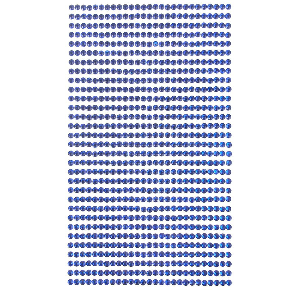 Round Adhesive Diamond Gem Stickers, Sapphire, 3mm - Walmart.com