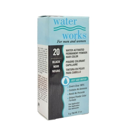 Water Works Hair Color, 20 Black, 0.21 Oz - Walmart.ca