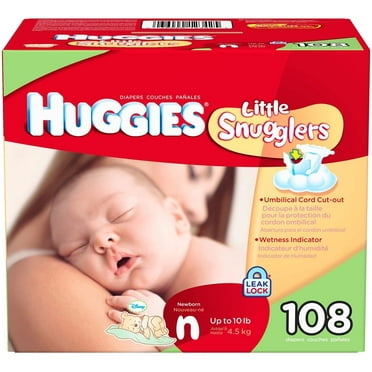 Huggies Little Snugglers Baby Diapers, Size Newborn, 128 Ct - Walmart.com