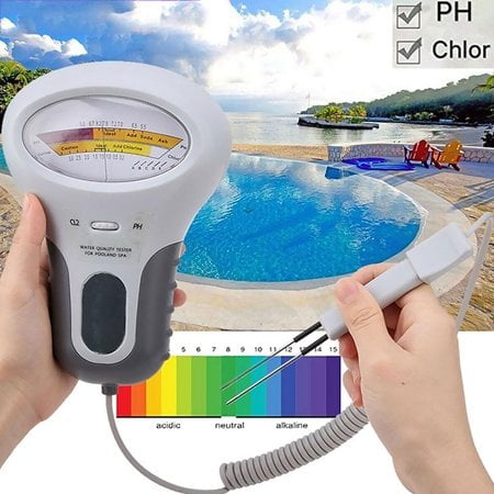 2 in 1 Water Quality Tester PH Chlorine Level Meter Test Monitor for ...