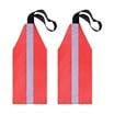 Anley Kayak Tow Red Safety Travel Flags with Reflective Strip - Warning ...