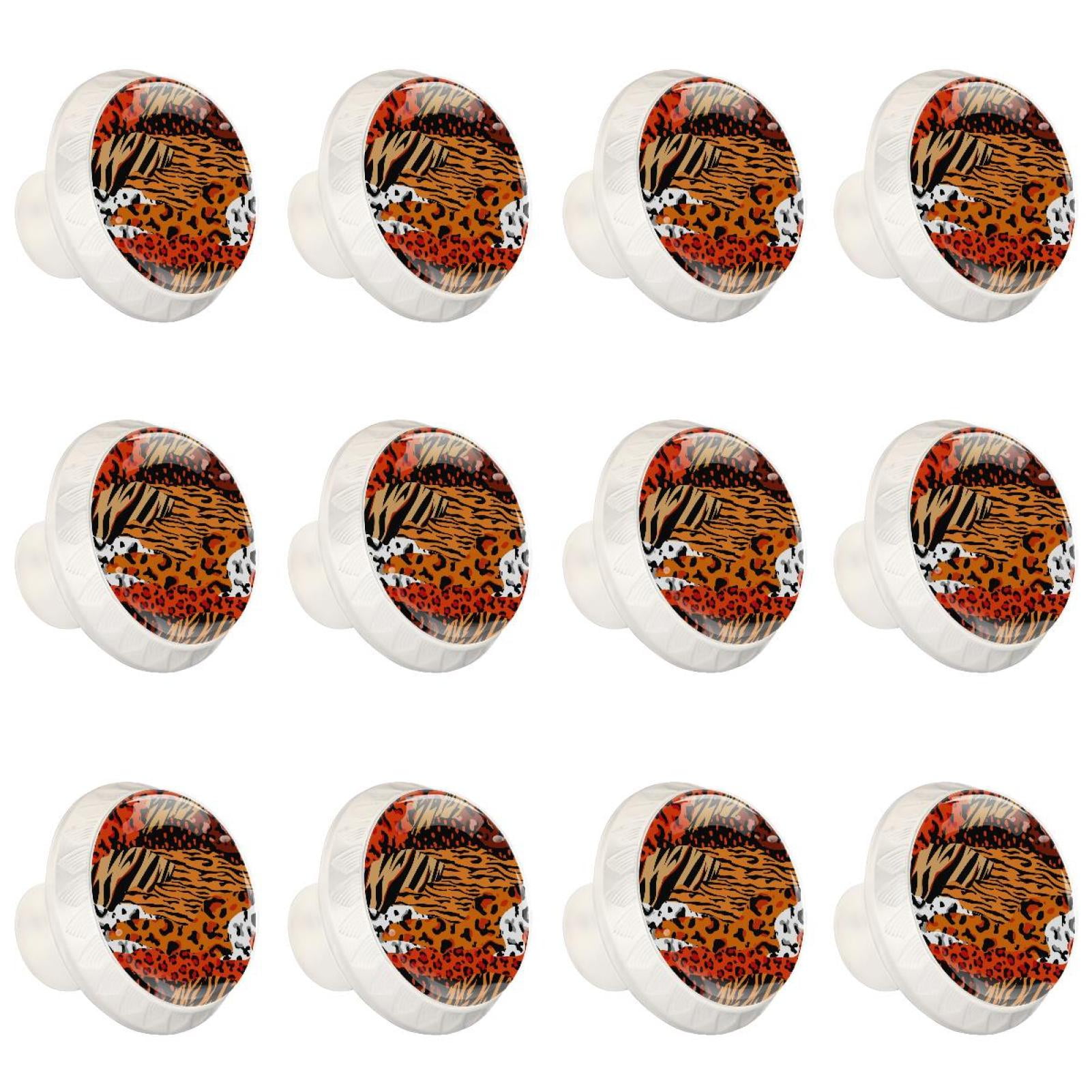 12 Pcs Abstract Animal Skin Knobs for Kitchen Cabinet Cupboard Dresser ...