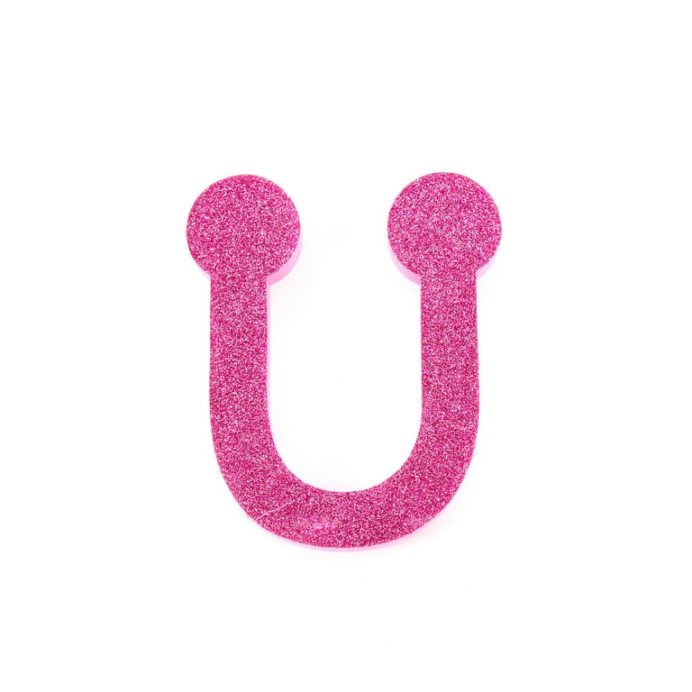 The Letter U In Glitter
