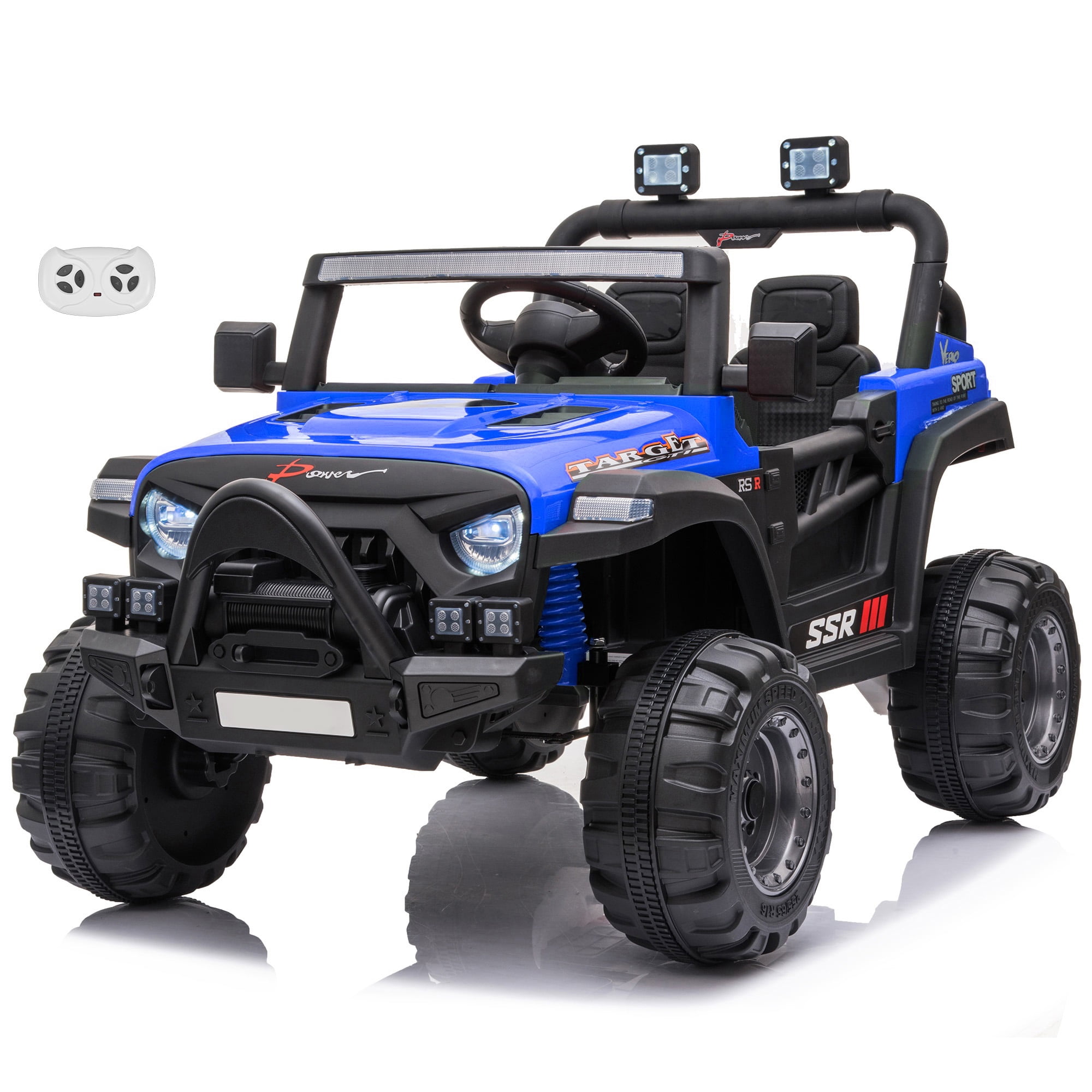 Click here for Voltz Toys Jeep With Angry Face Grill 12v Kids Rid... prices