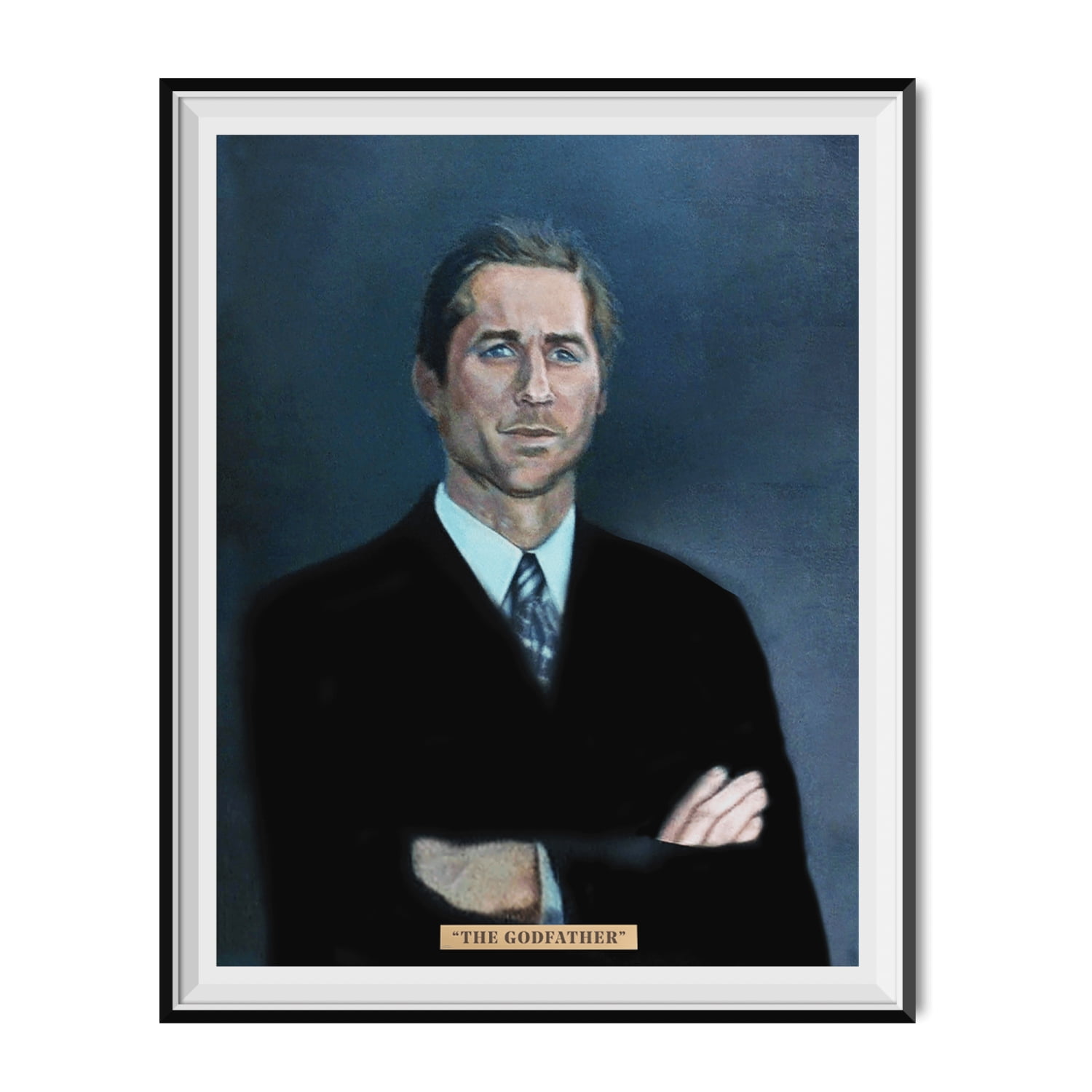 Mitch Martin The Godfather Portrait Painting Poster Old School Movie ...