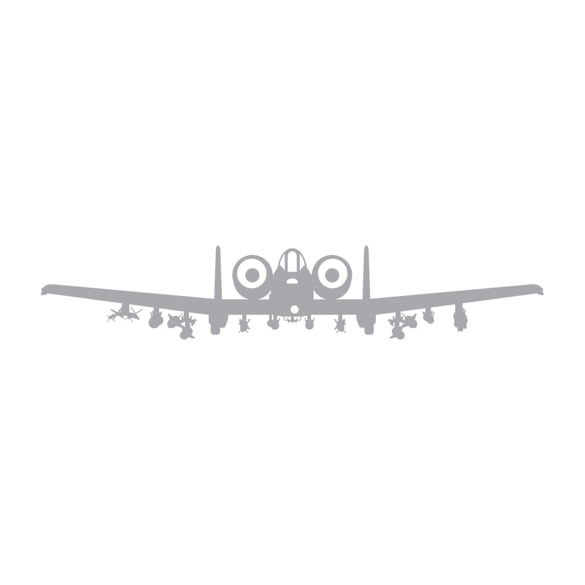A-10 Thunderbolt II with Pave Penny Pod Sticker Decal Die Cut - Self ...