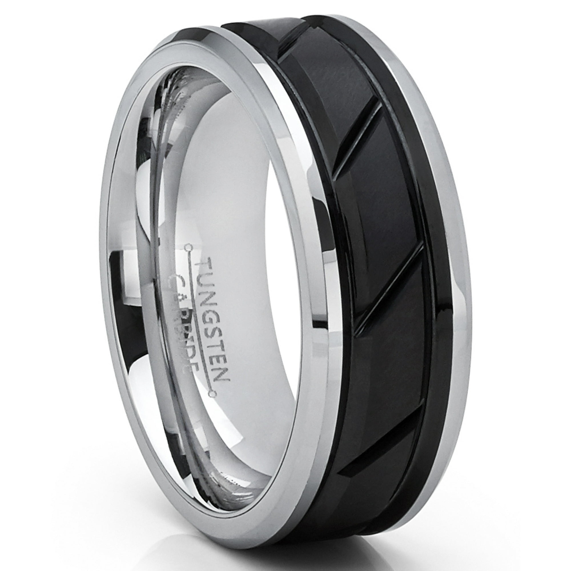 Click here for Metal Masters Co. Tungsten Carbide Mens Black Diag... prices