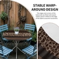 Animal Print Round Tablecloth for 45-54 Inch Tables,Fitted Table Cover ...