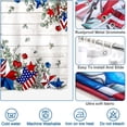 Bathroom Curtain, Patriotic Decorations, Red White and Blue Party ...