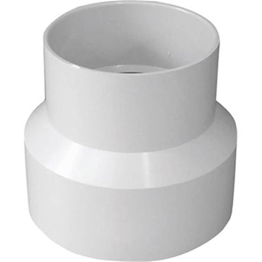 5 in. x 4 in. PVC Flexible Reducing Coupling with Stainless Steel ...