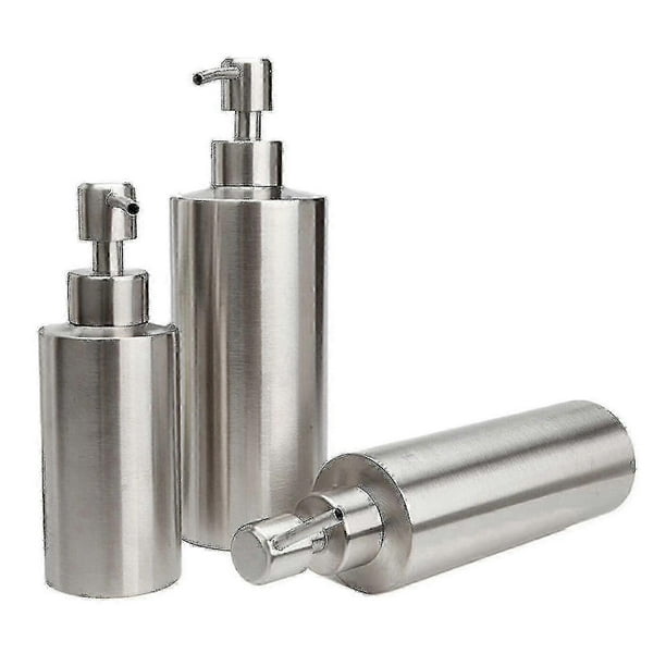 Dispensador de jabón líquido para lavar platos con bomba manual para lavabo de baño de acero ...