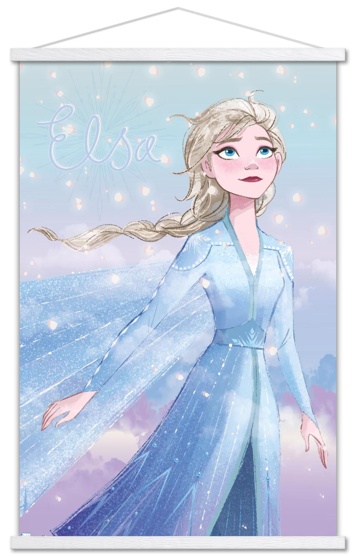 Disney Frozen - Elsa Glance Wall Poster with Magnetic Frame, 22.375" x ...