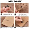 80Pcs 2 Styles Iron Round Cabinet Handle Pull Knob Bronze 12~19x6~7mm ...
