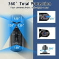 Four-Record Monitoring Driving Recorder, Full View Car Dashcam System ...