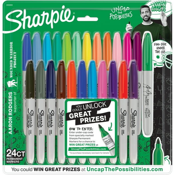 Sharpie Fine Point Permanent Markers 24/Pkg-Electric Pop - Walmart.ca