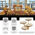 "Efavormart 15"" 4-Tier Wooden Round Farmhouse Style Cupcake Stand ...