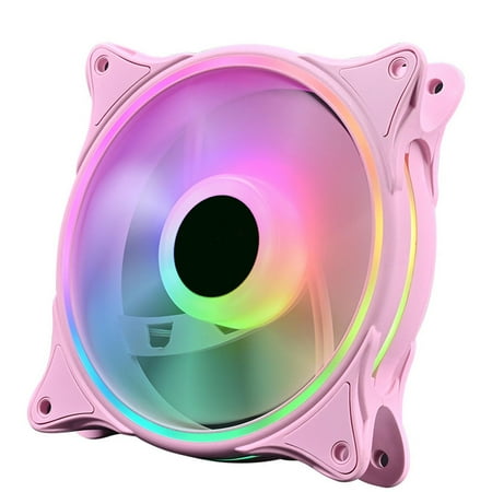 fan 4Pin RGB Cooler CPU GPU for Desktop Computer PC Cases Pink ...