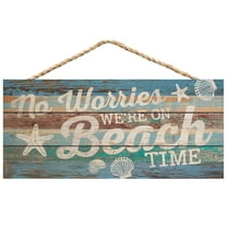 Ocean Rules Seashell Beach Design 12 x 12 Wood Pallet Design Wall Art ...